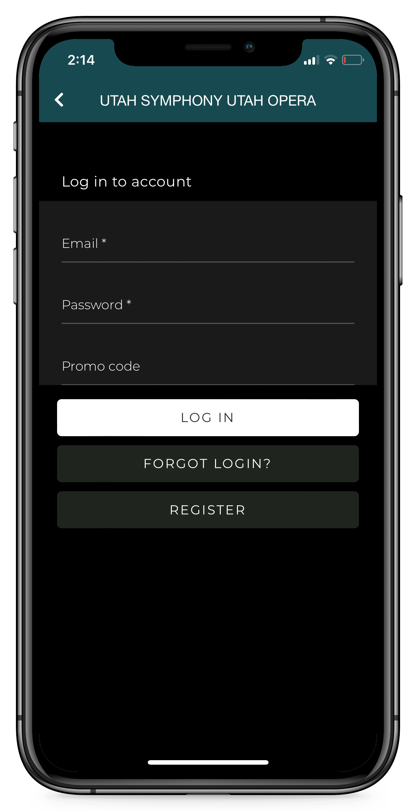 Mobile App - Utah Symphony