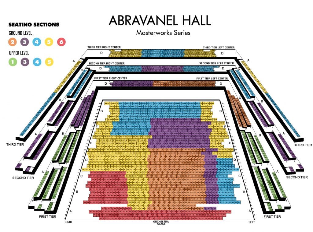Seating Charts Utah Symphony