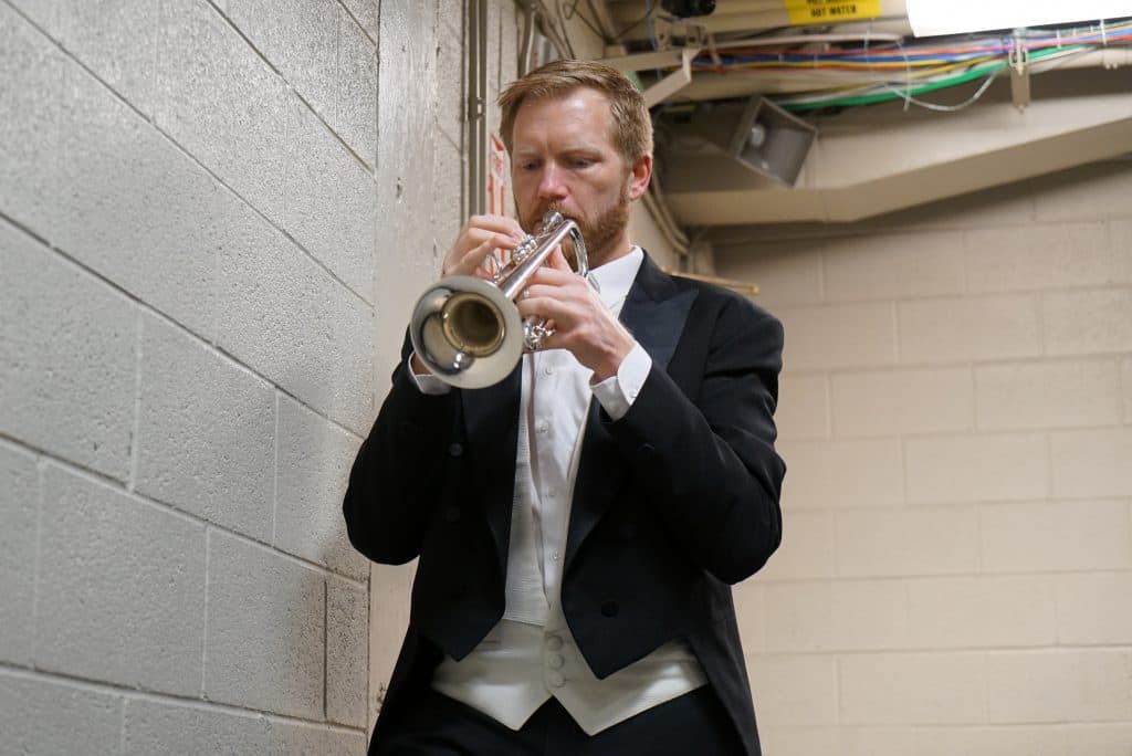 Come as you are: A look inside the life of trumpet player Travis ...
